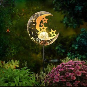 Accents | Moon Solar Lights Outdoor Garden Decorative Star Solar ...
